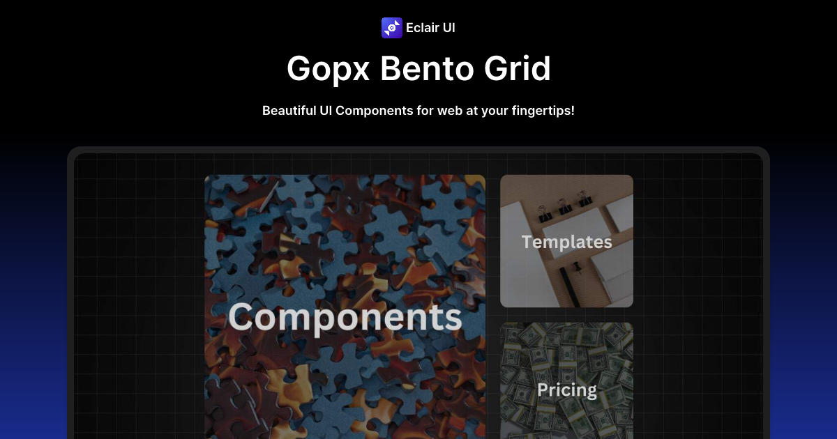 Gopx Bento Grid