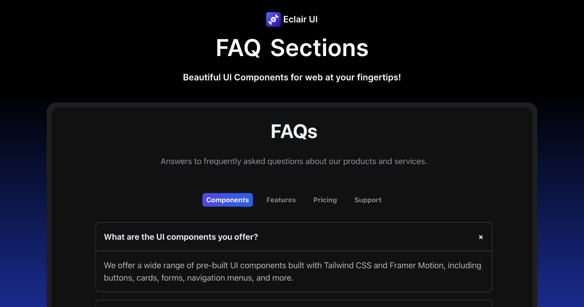 FAQ Sections